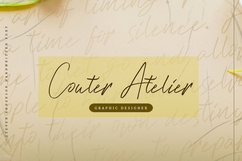 Steven Anderson - Authentic Handwriting - So Fontsy