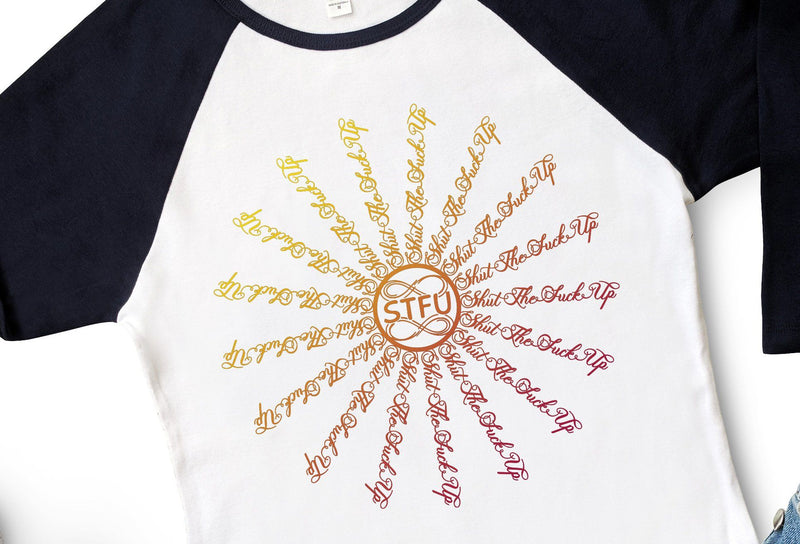 STFU Shut the Fuck Up Mandala Adult SVG Design | So Fontsy