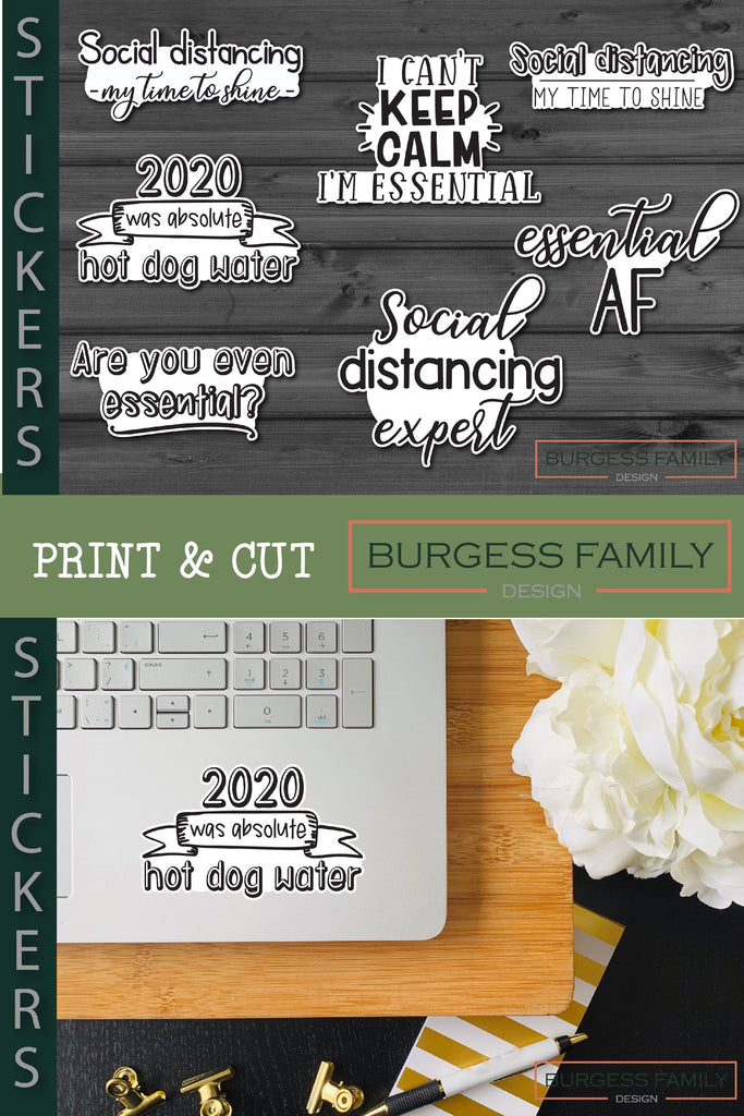 Sticker bundle Pandemic Essential - So Fontsy