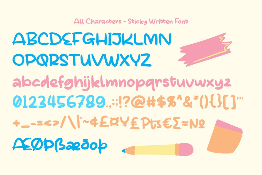 Sticky Written - So Fontsy