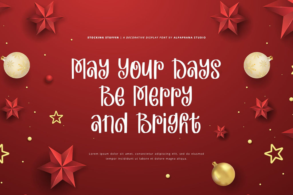 Stocking Stuffer - Display Font - So Fontsy