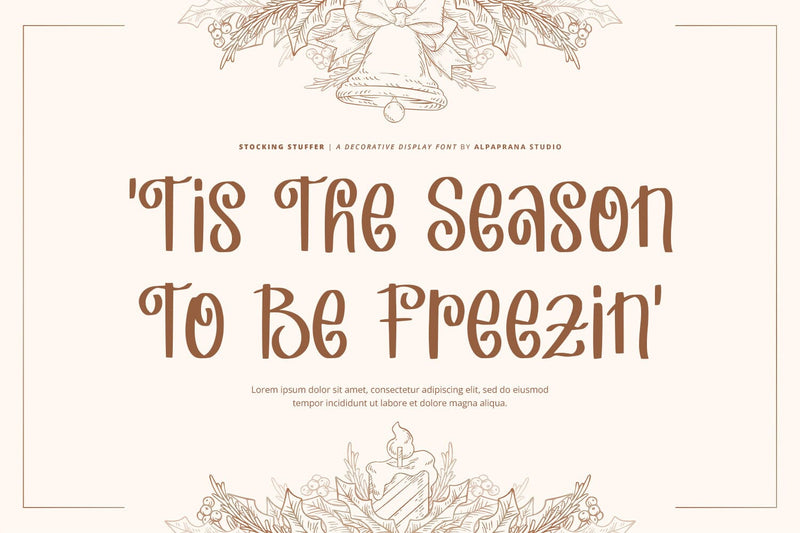 Stocking Stuffer - Display Font - So Fontsy