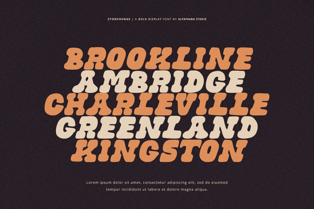 Stonehenge - Display Font - So Fontsy