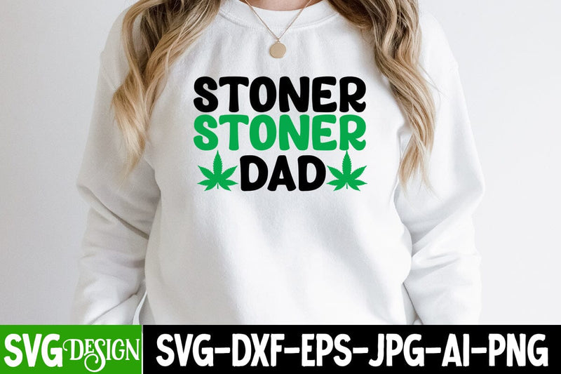 Stoner Dad SVG Cut File, Stoner Dad Sublimation , Ganja Smoker SVG Cut ...