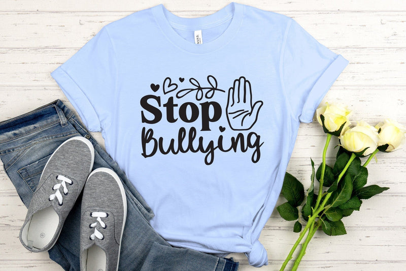 Stop Bullying SVG, Anti Bullying SVG - So Fontsy