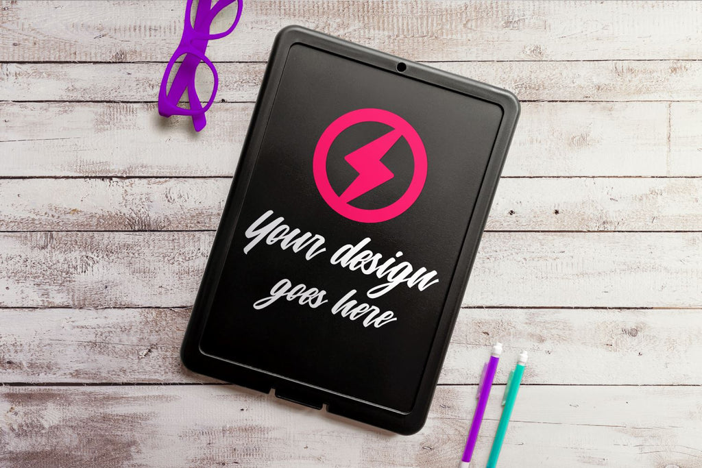 Storage Clipboard Back Side Flat Lay Product Mock Up - So Fontsy