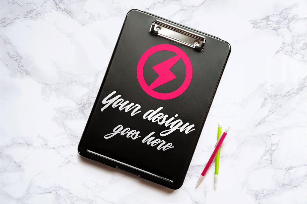 Storage Clipboard Flat Lay Product Mock Up - So Fontsy