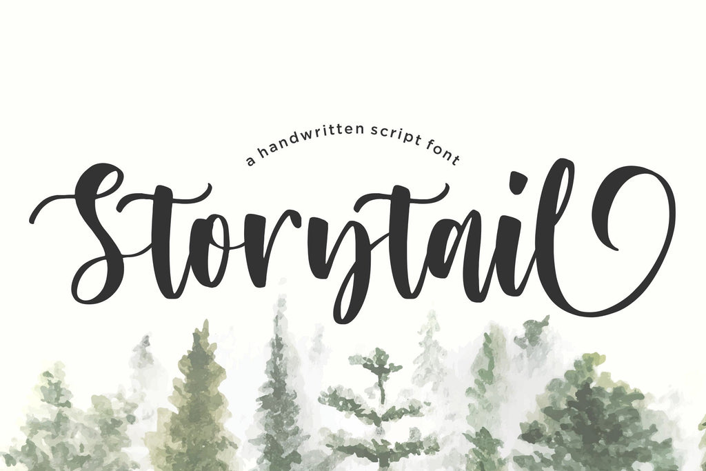 Storytail Handwritten Script Font - So Fontsy