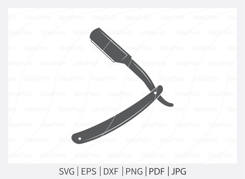 Straight Razor SVG File, Straight Razor Monogram svg, Barber Shop SVG ...