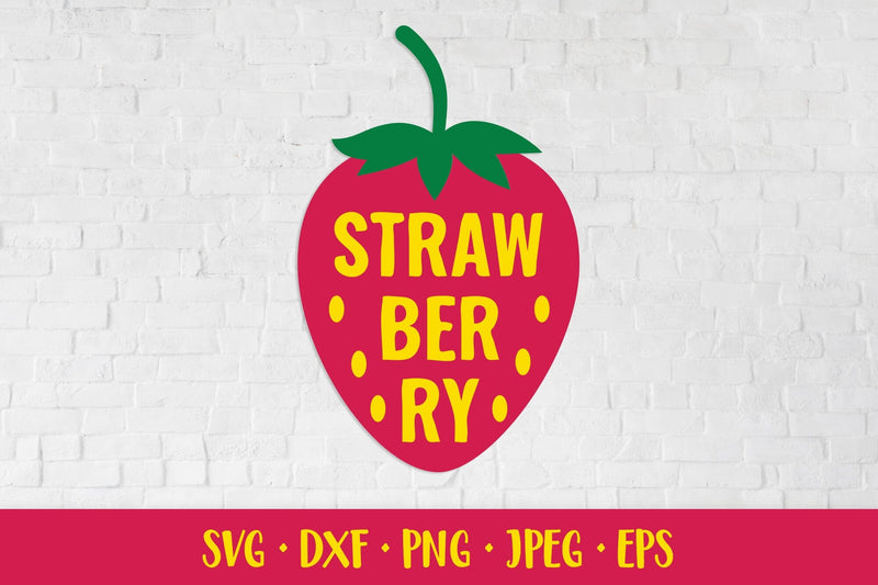 Strawberry SVG cut file - So Fontsy