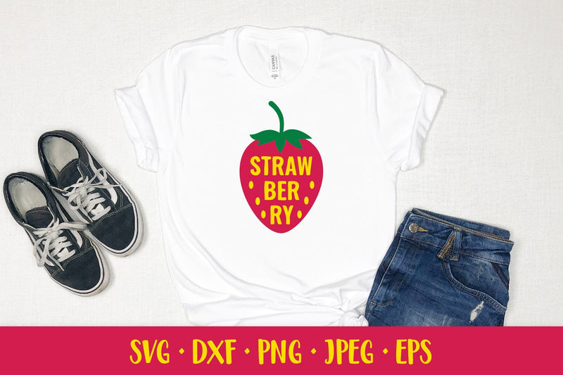 Strawberry SVG cut file - So Fontsy
