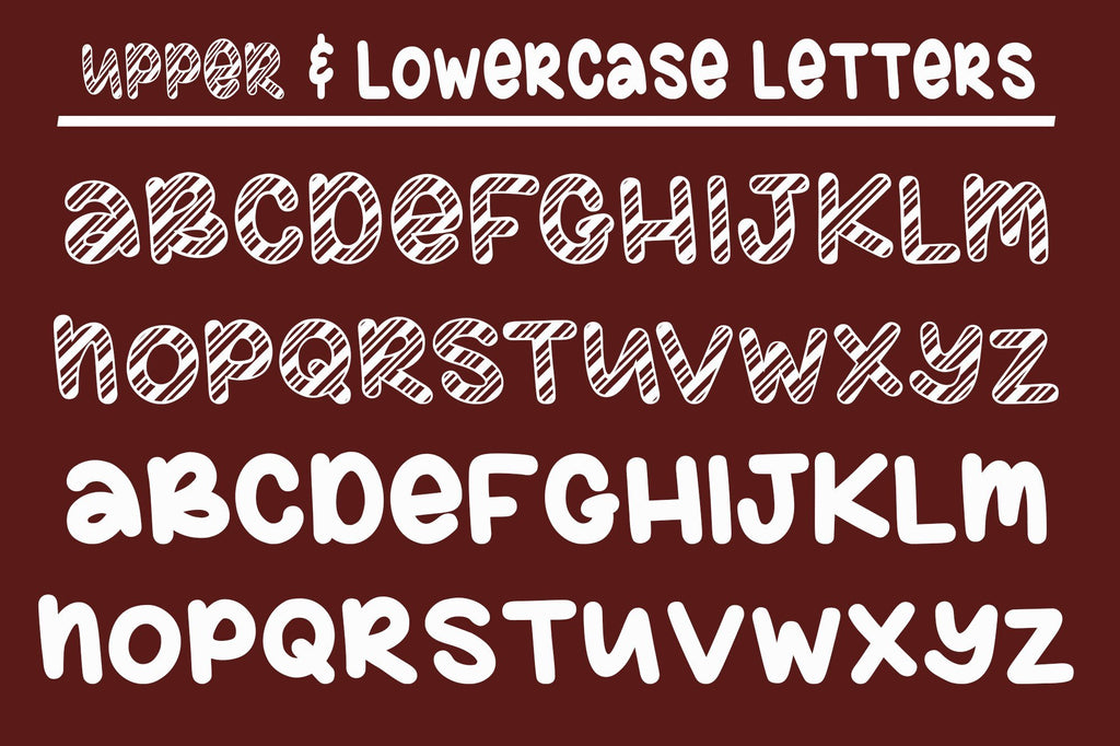 Striped Obsession - A Mix & Match Font - So Fontsy