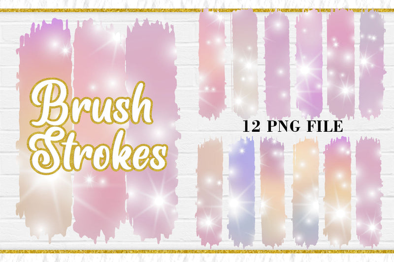 Sublimation Brush Strokes PNG, - So Fontsy