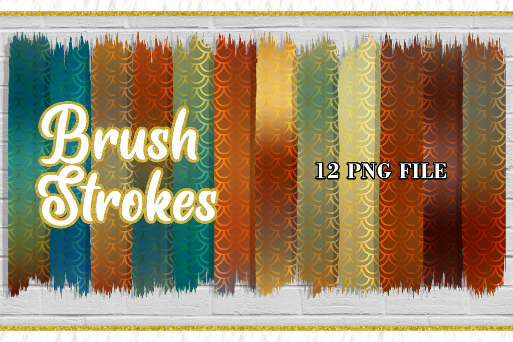 Sublimation Brush Strokes PNG, - So Fontsy
