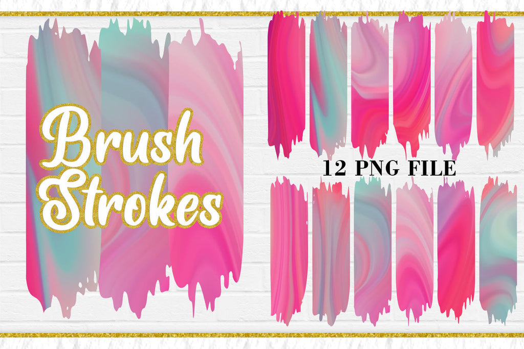 Sublimation Brush Strokes PNG, - So Fontsy