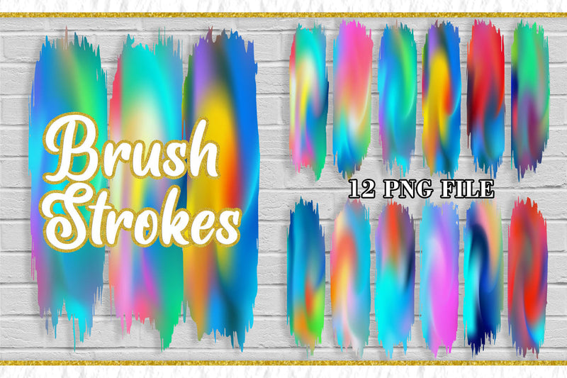Sublimation Brush Strokes PNG, - So Fontsy