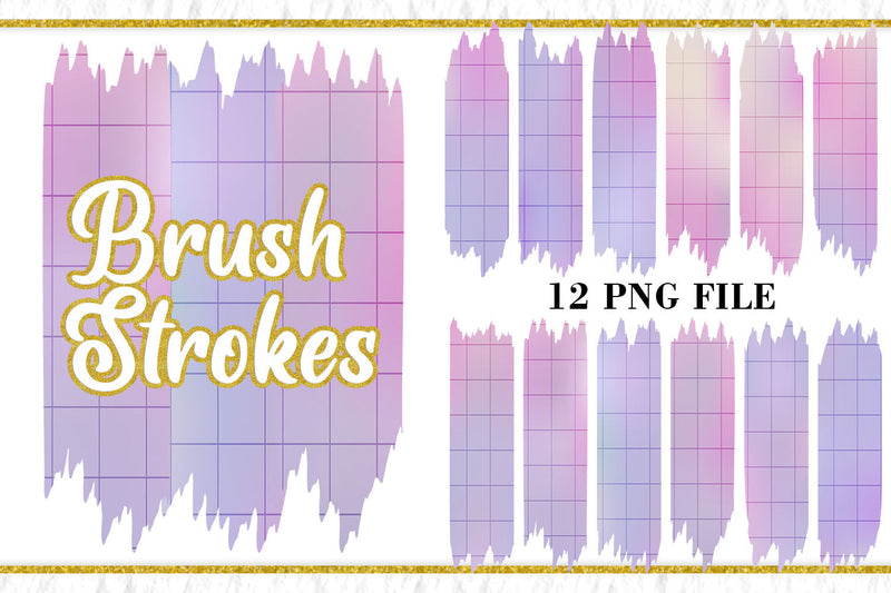 Sublimation Brush Strokes PNG, - So Fontsy