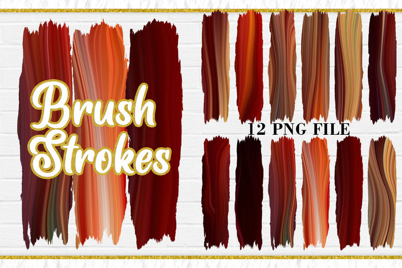 Sublimation Brush Strokes PNG, - So Fontsy