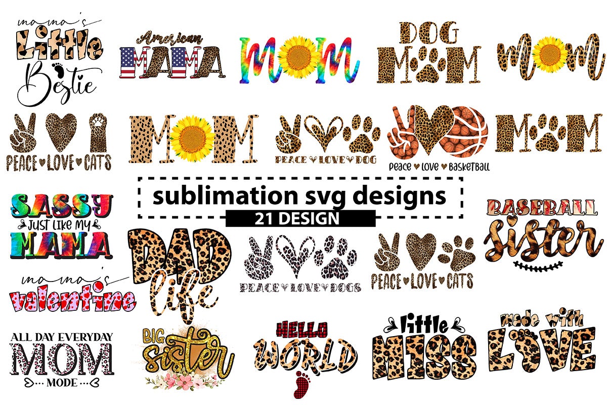Sublimation Designs Bundle - So Fontsy