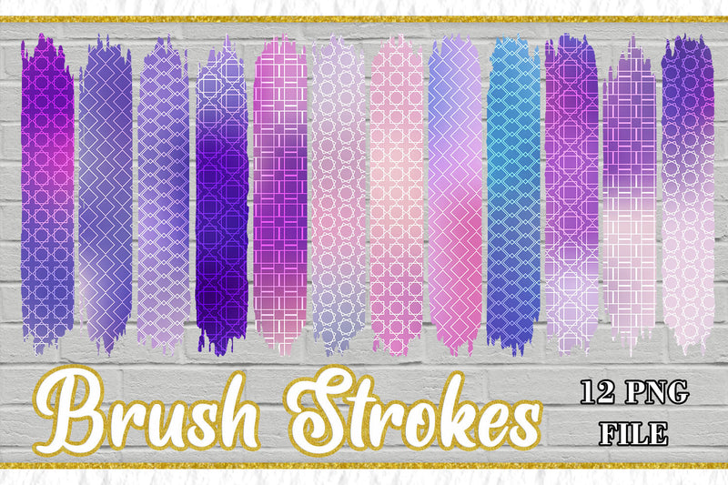 Sublimation PNG Brush Strokes, - So Fontsy