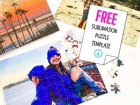 Sublimation Puzzle Free Template - So Fontsy