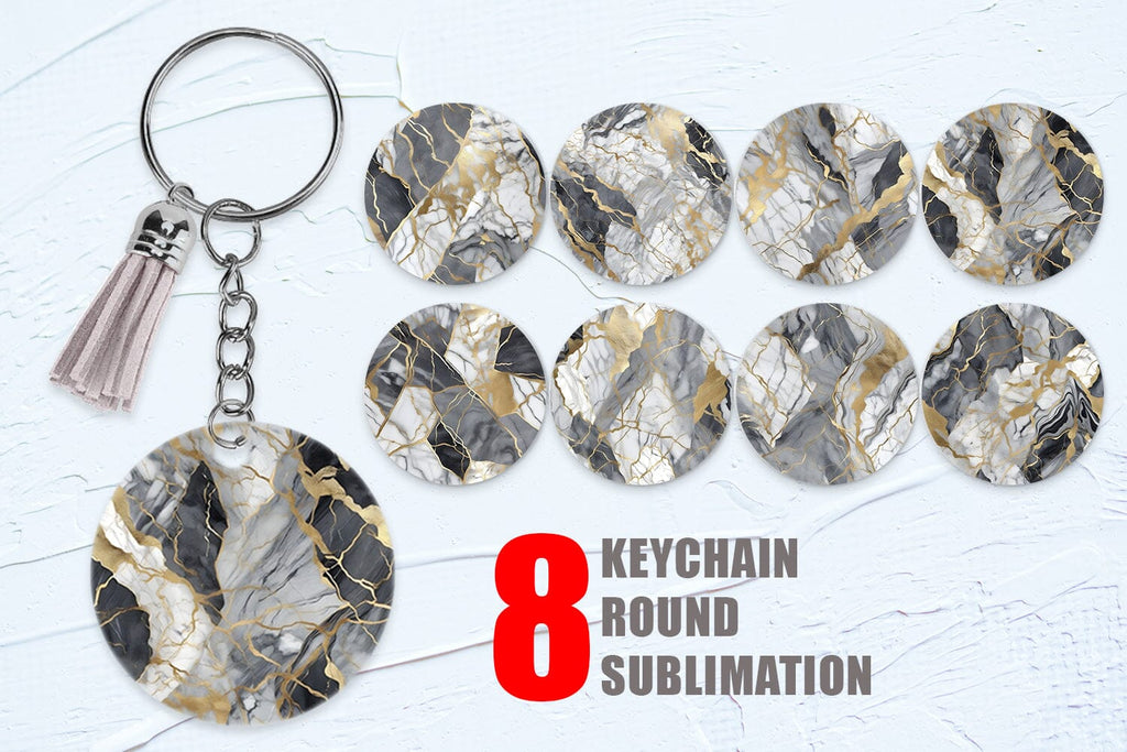 Keychain Marble Stone Texture - So Fontsy