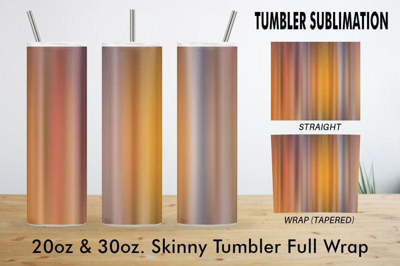 Sublimation tumbler gradient rust color background - So Fontsy