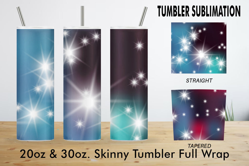 Sublimation tumbler sparkle gradient color background - So Fontsy