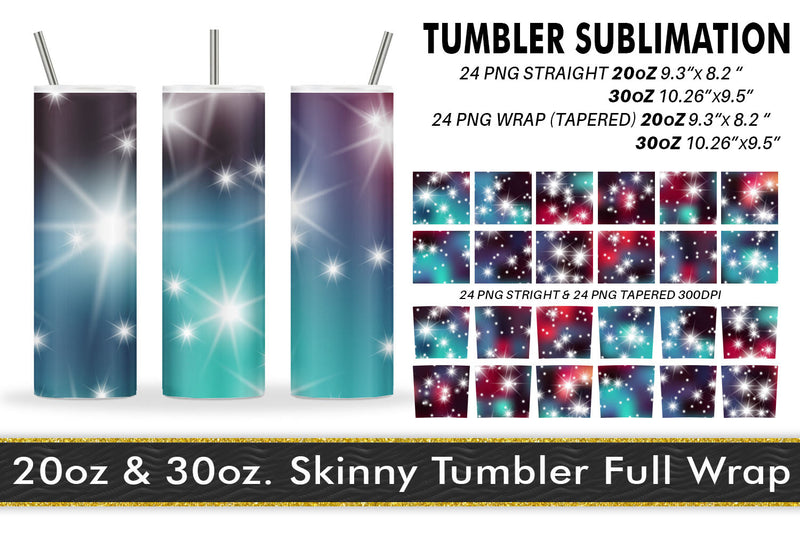 Sublimation tumbler sparkle gradient color background - So Fontsy