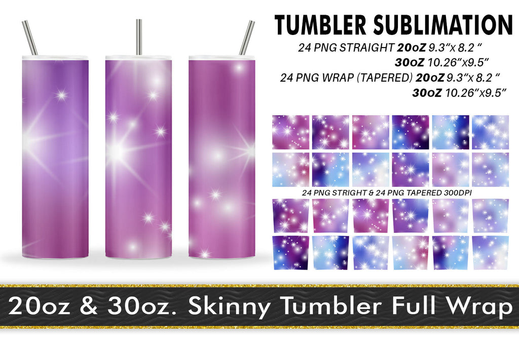 Sublimation tumbler sparkle gradient color background - So Fontsy