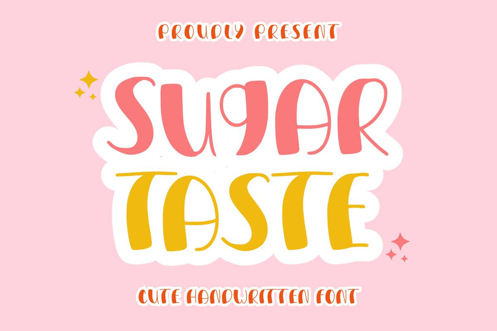 Sugar Taste - Cute Handwritten Font - So Fontsy