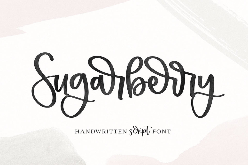 Sugarberry - A Modern Script Font - So Fontsy