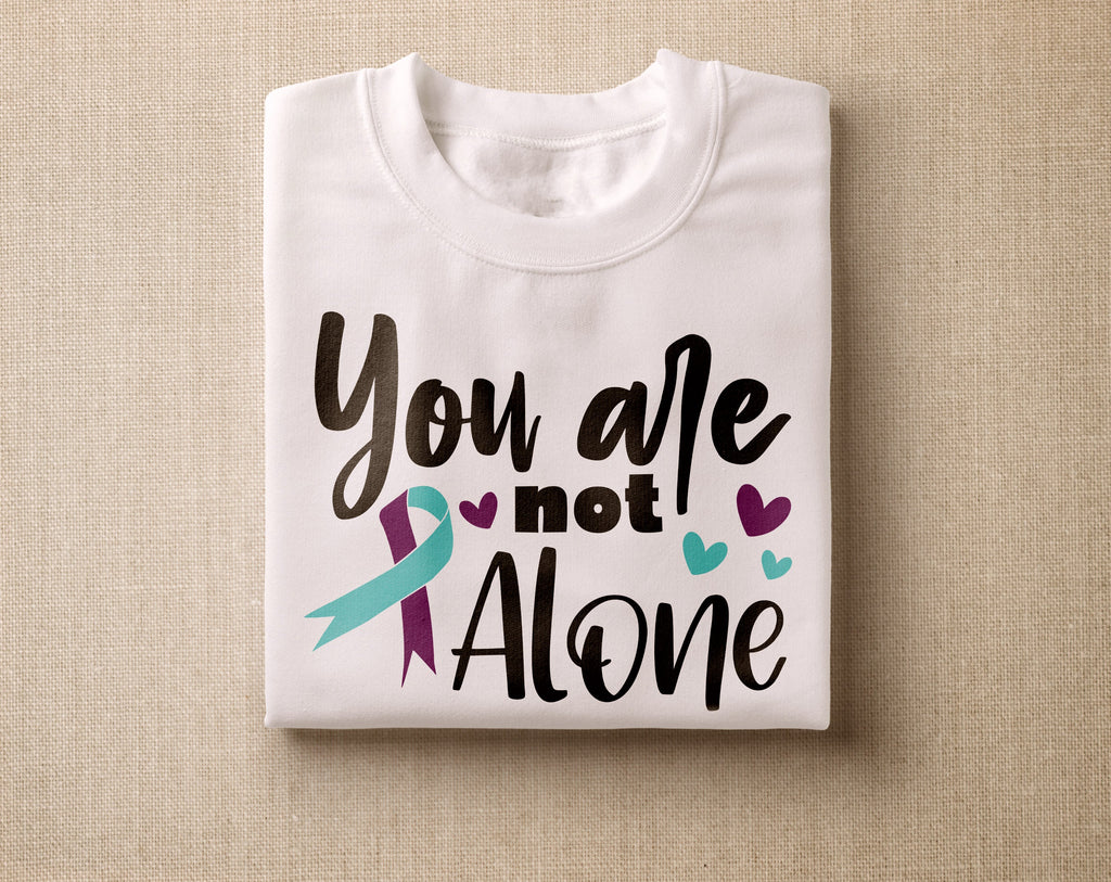 Suicide Prevention Awareness SVG Bundle, 6 Designs, Teal and Purple ...