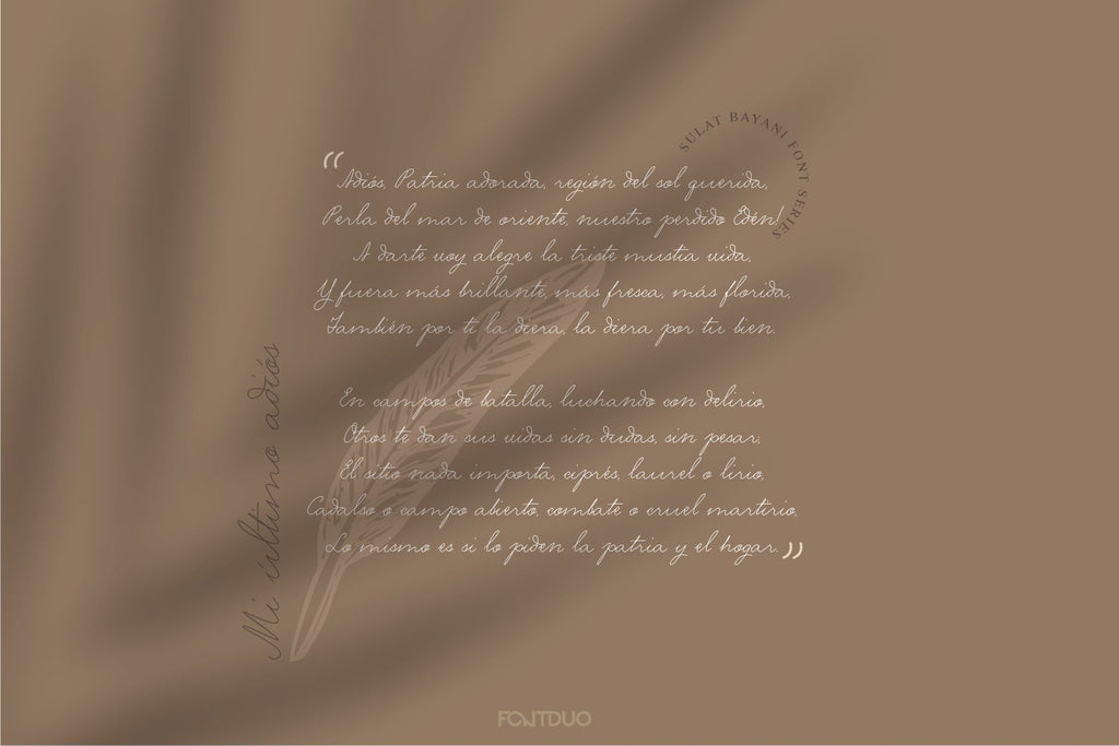 Sulat Rizal Script Handwritten Font - So Fontsy