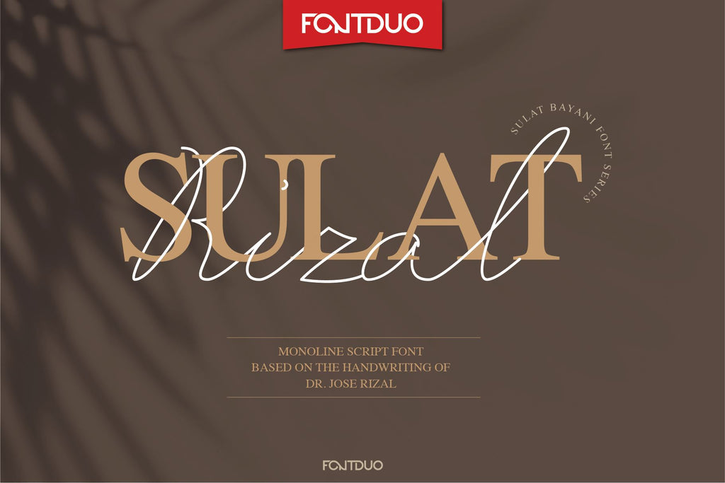Sulat Rizal Script Handwritten Font - So Fontsy