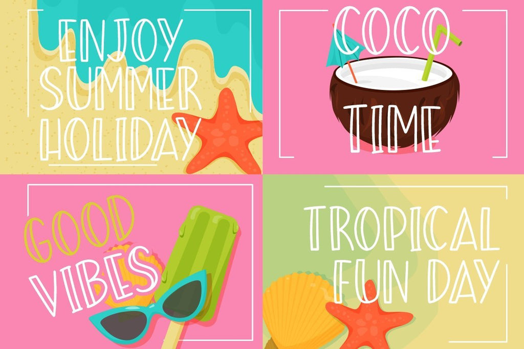 Summer Beach Sunny Display Typeface - So Fontsy