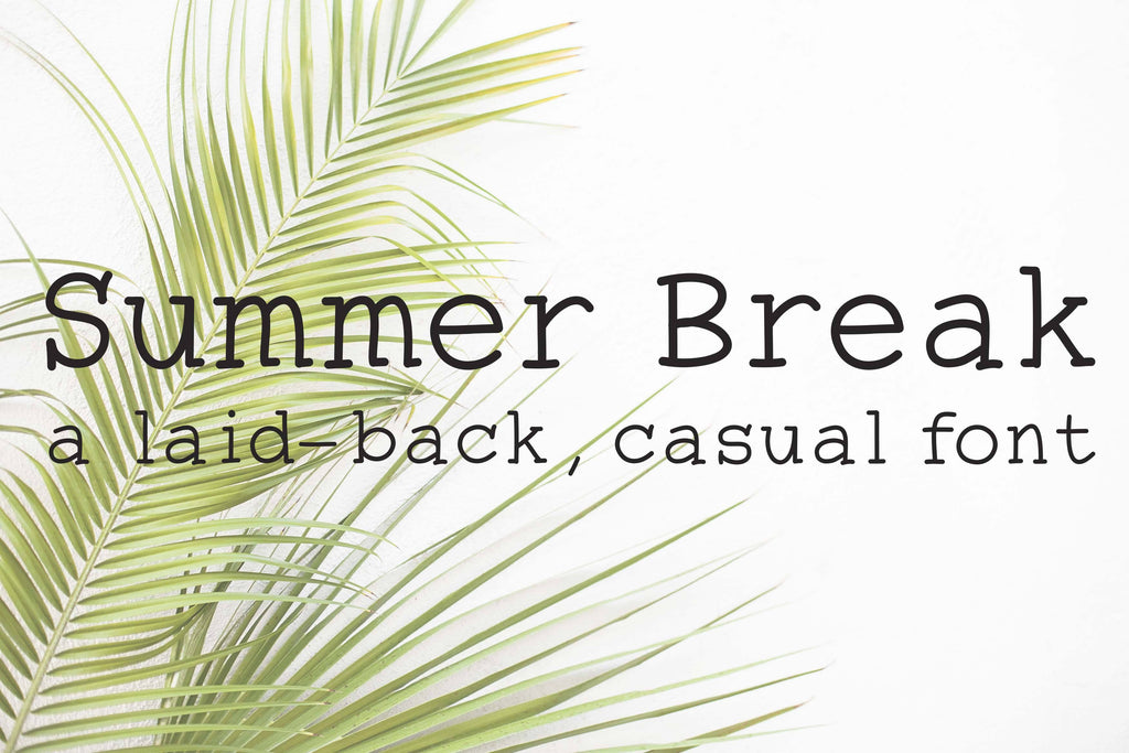 Summer Break Hand Lettered Font | Handlettered Font - So Fontsy