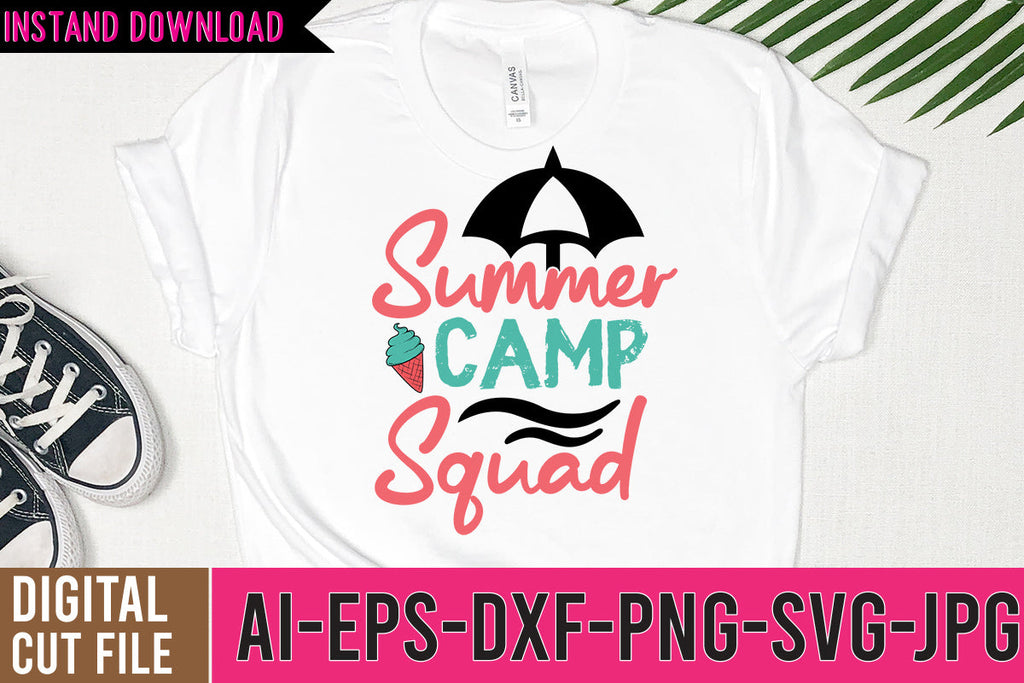 Summer Camp Squad SVG Cut FIle - So Fontsy