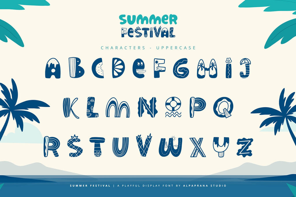 Summer Festival - Playful Display Font - So Fontsy