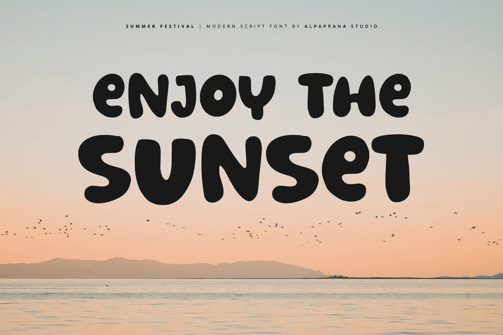 Summer Festival - Playful Display Font - So Fontsy