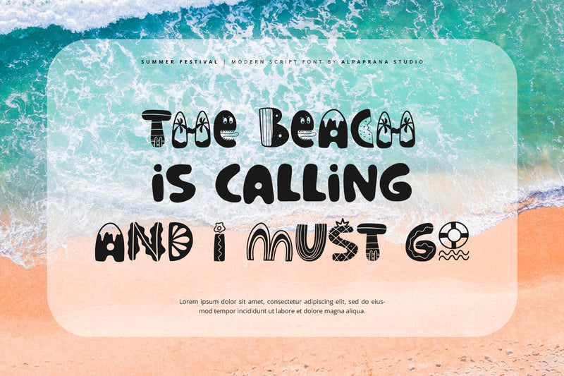 Summer Festival - Playful Display Font - So Fontsy