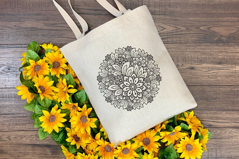 Summer Floral Mandala SVG, Zentangle Flowers, Flower SVG Intricate ...