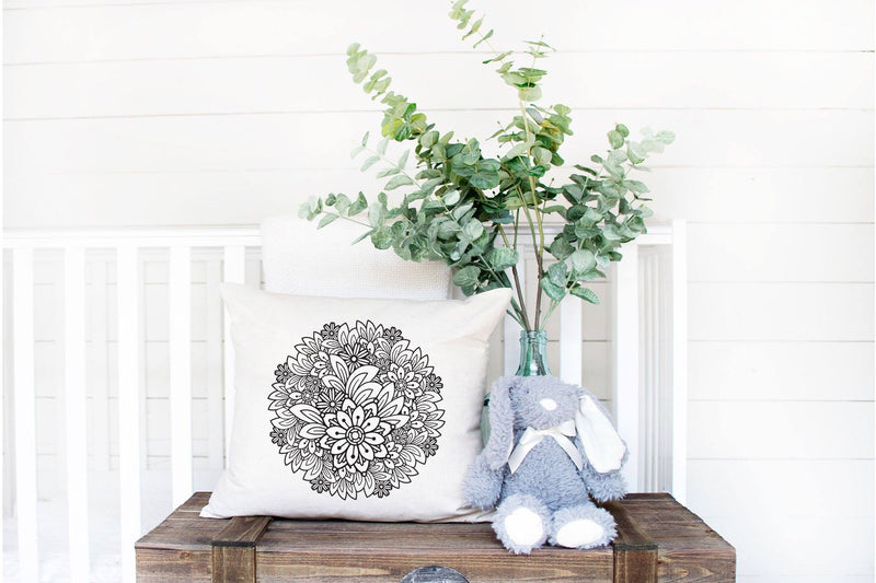 Summer Floral Mandala SVG, Zentangle Flowers, Flower SVG Intricate ...