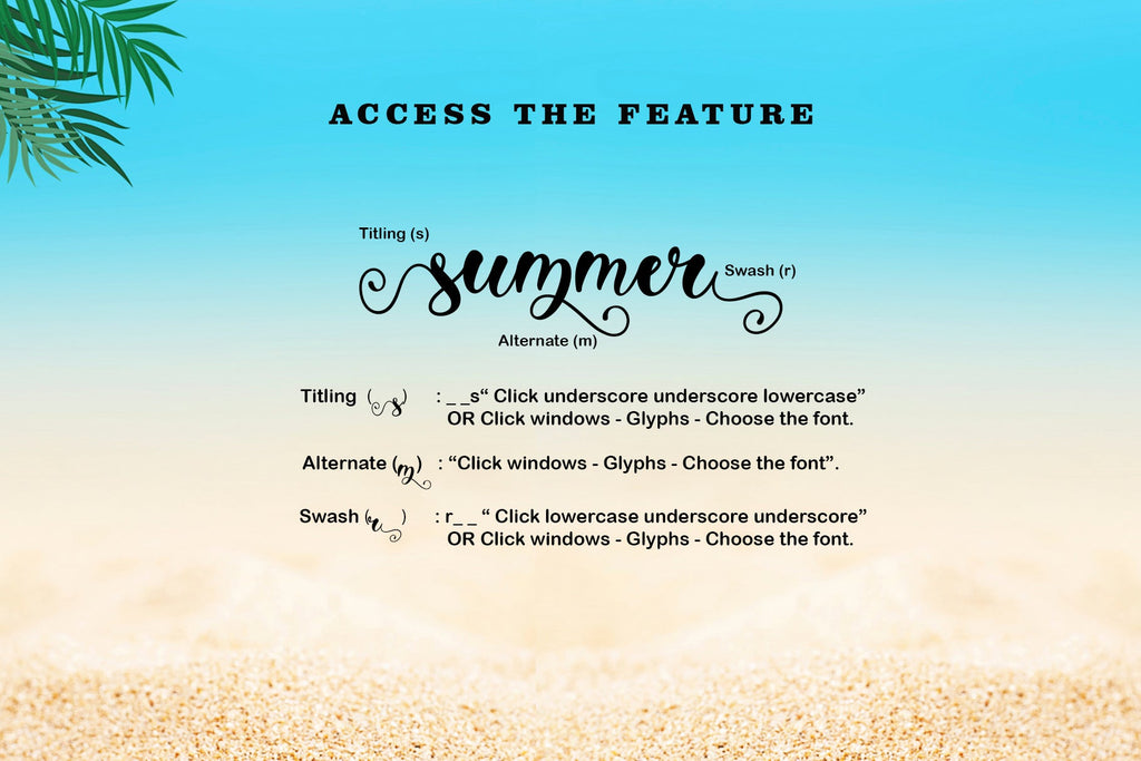 Summer Monogram - So Fontsy