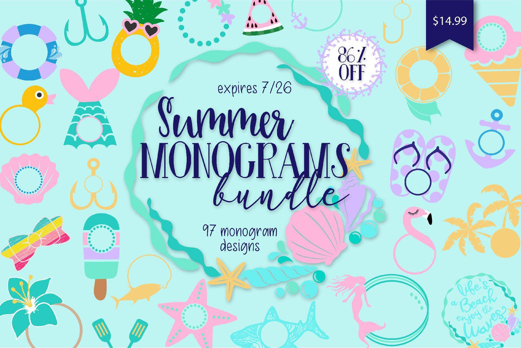 Summer Monograms Bundle - So Fontsy