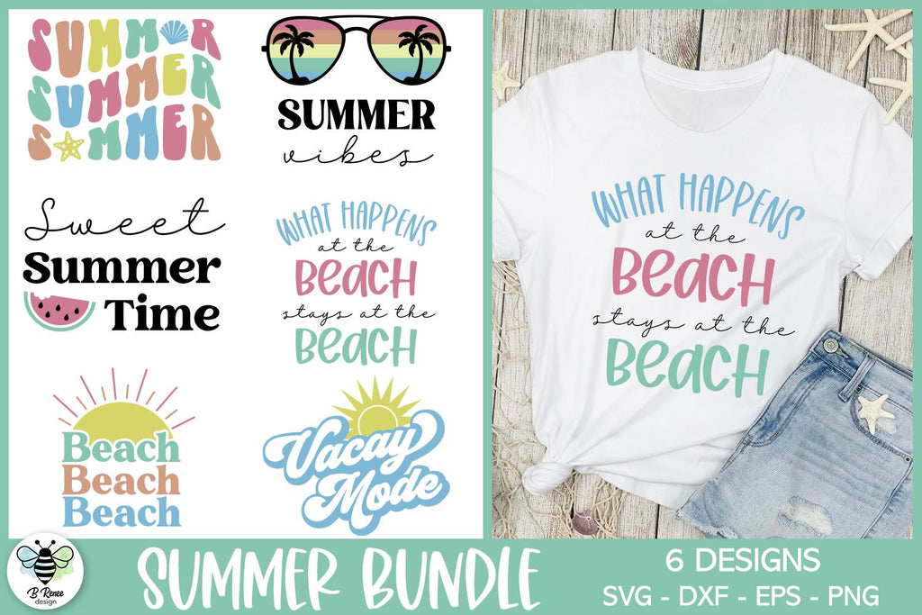 Summer SVG Bundle | Beach SVG - So Fontsy