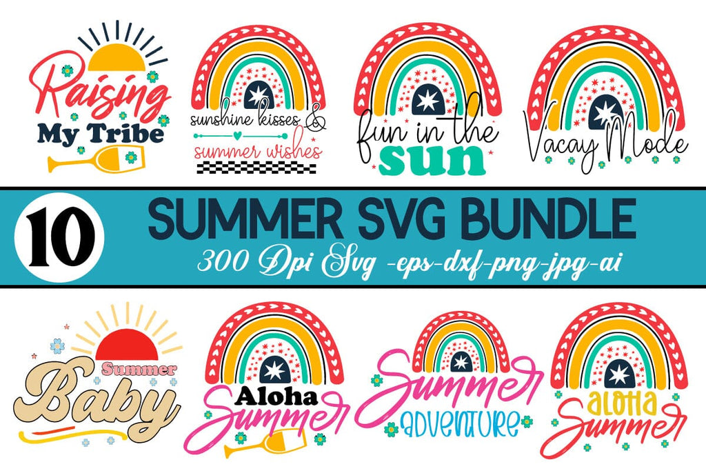 Summer Svg Bundle,Summer Cut Files, Cricut Cut Files, Silhouette Files ...