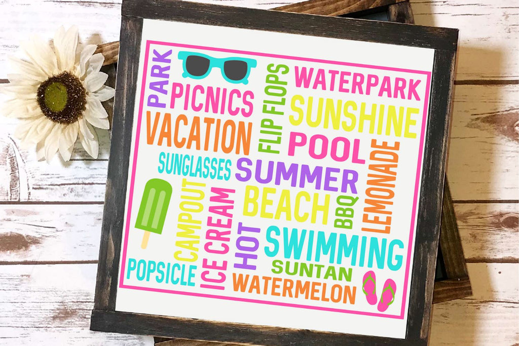 Summer Word Art - So Fontsy