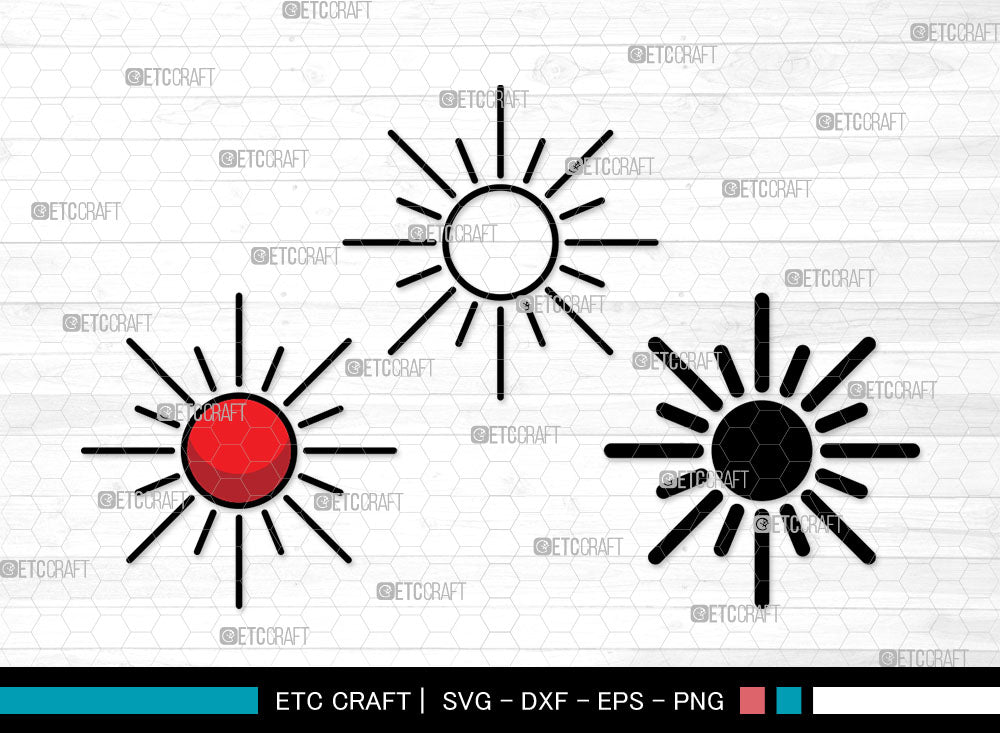 Sun Icons Color, Sun Svg, Sunshine Svg, Suns, Sunlight, Sun Bundle ...