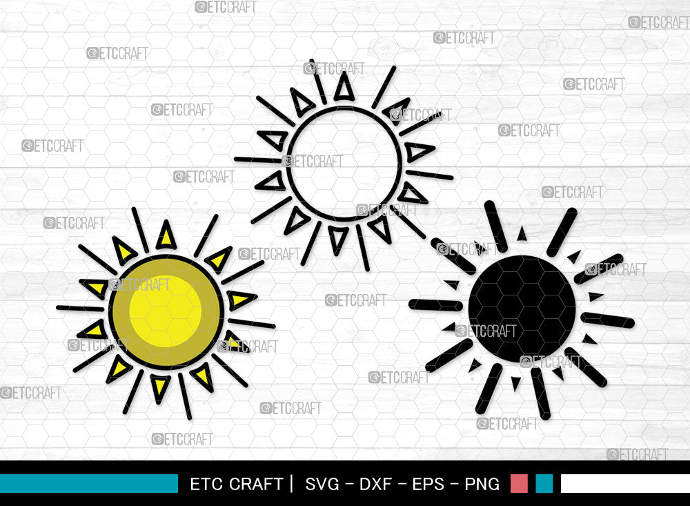 Sun Icons Color, Sun Svg, Sunshine Svg, Suns, Sunlight, Sun Bundle ...
